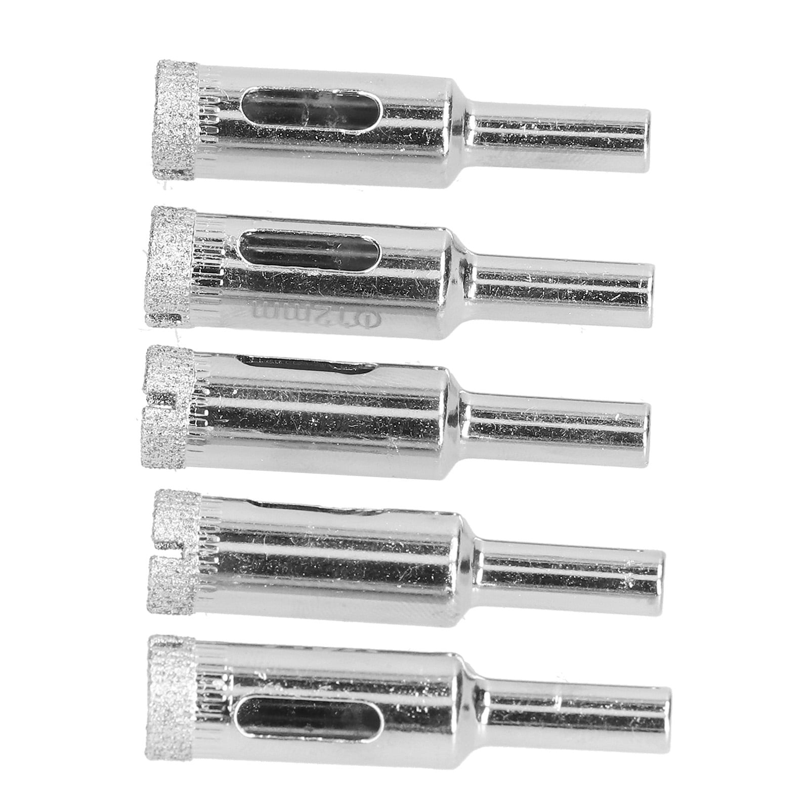 5-Piece Alloy Steel Glass & Ceramic Tile Hole Saw Drill Bit Set 12mm ...