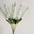 5-Piece Artificial Flower Bouquet - Elegant Hyacinths, Delphiniums ...