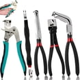 5-Piece Automotive Plier Set, High-Carbon Steel, Electrical Disconnect ...