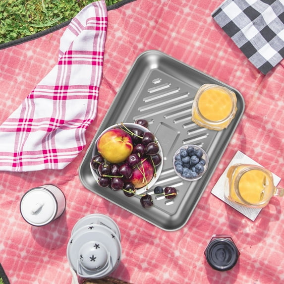 5-Piece BPA-Free Stainless Steel Food Storage Container Set with ...