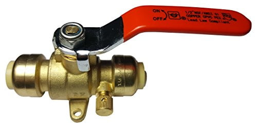 5-Piece Ball Valve Plumbing Fitting Set with Drain and Drop Ear ...