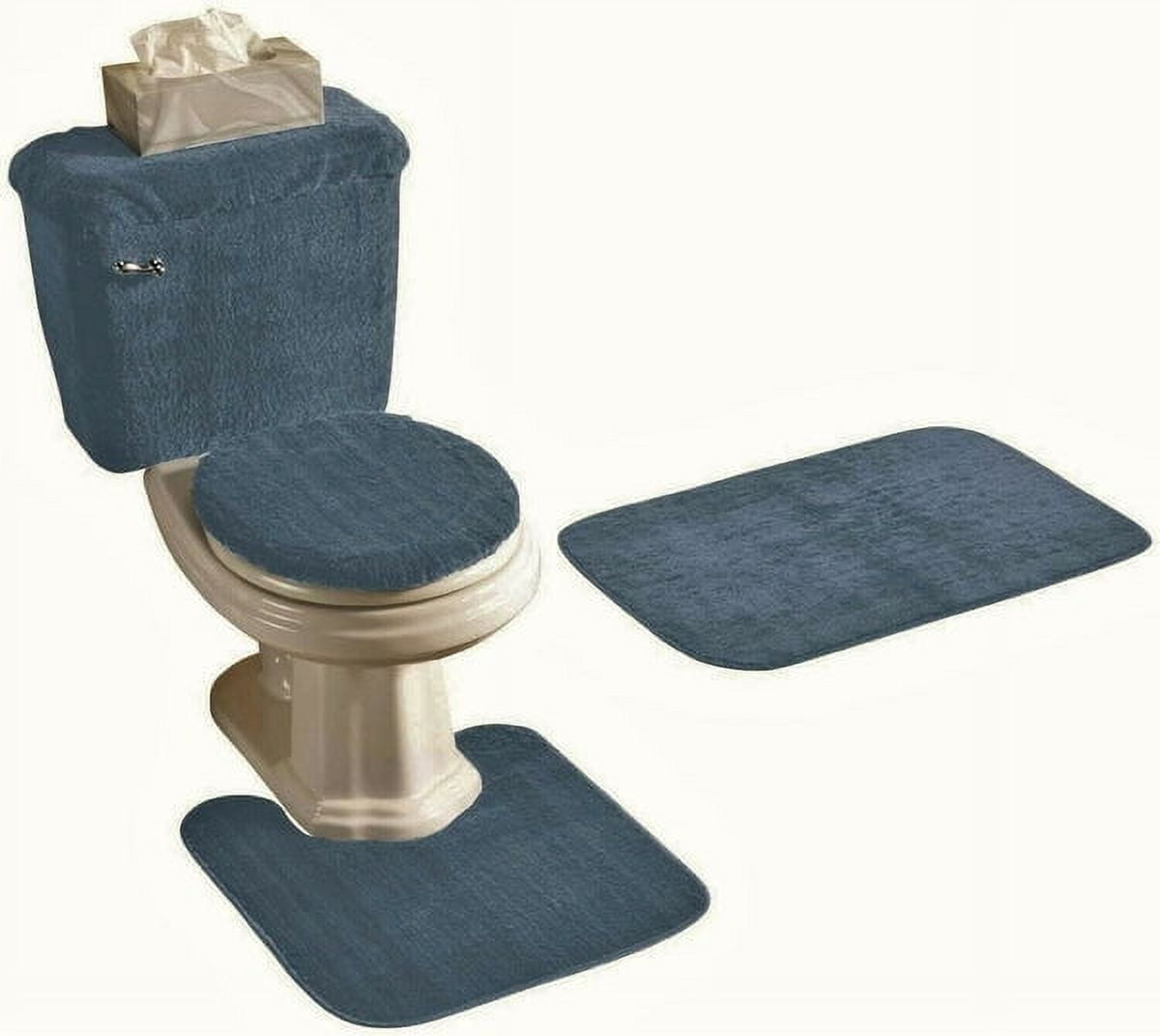 5 Piece Bath Rug, Contour Rug, Lid Cover, Tank Lid and Tank Cover Set ...