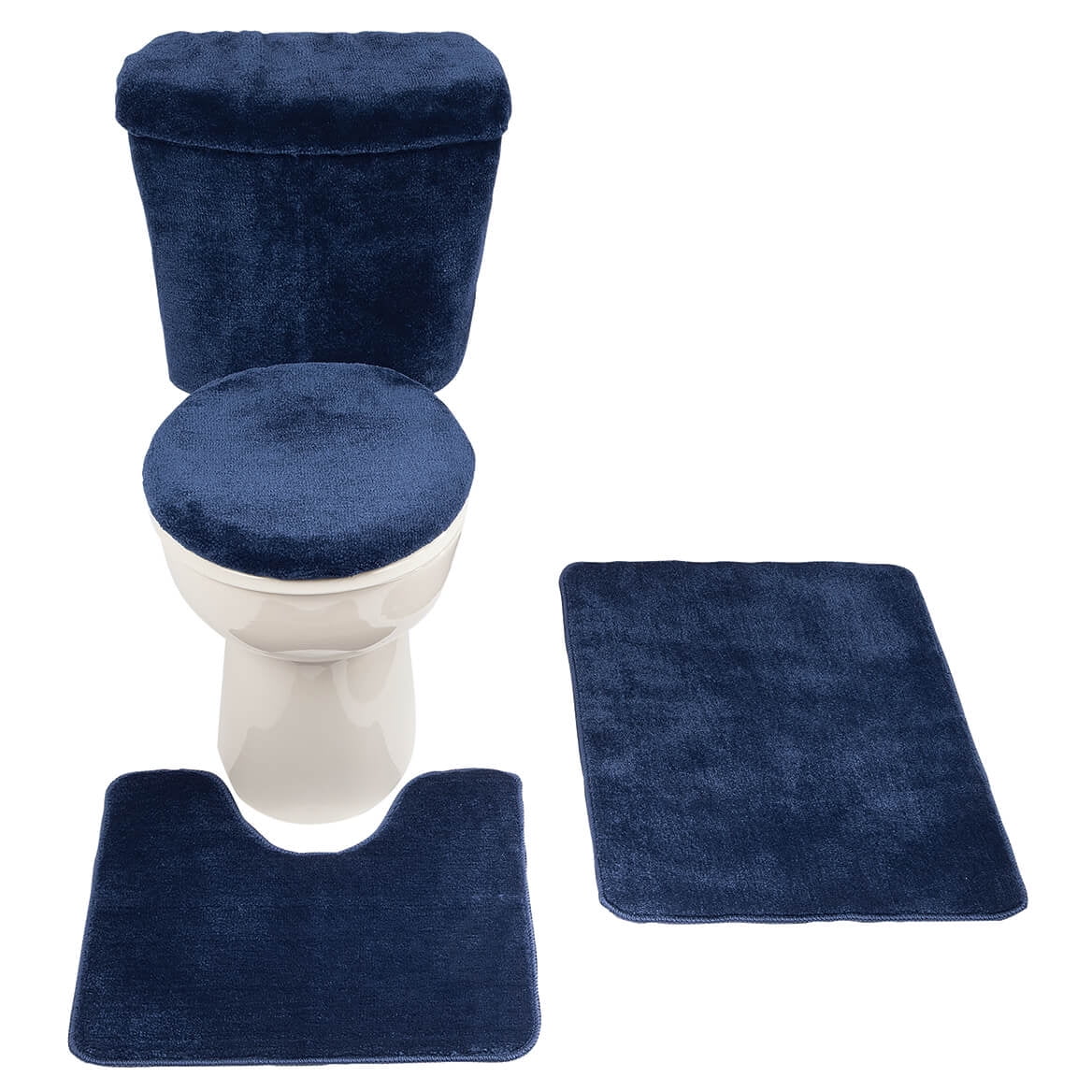 Fox Valley Traders, 5 Piece Bath Set, Plush, Non-Slip Rugs, Includes ...