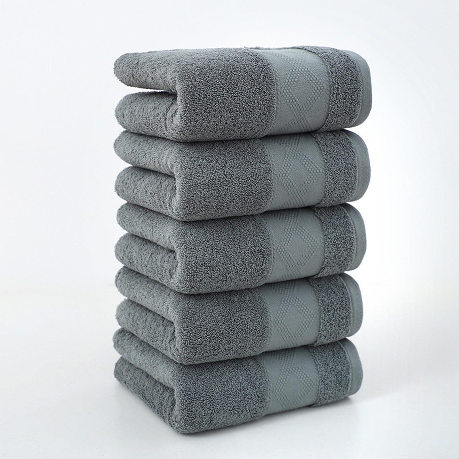 5-Piece Bath Towel Set,Thick Soft Absorbent Towels for Bathroom ...