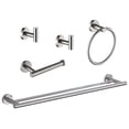 5 - Piece Bathroom Hardware Accessories Set Wall Mounted - Walmart.com