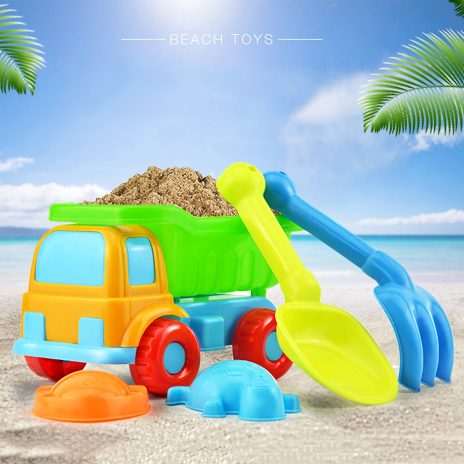 5 Piece Beach Toy Sand Set Sand Play Sandpit Toy Summer Outdoor Toy ...