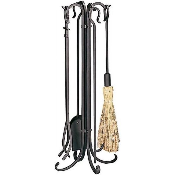 5-Piece Bronze Heavy Weight Rustic Fireplace Tools Set (F-1648 ...