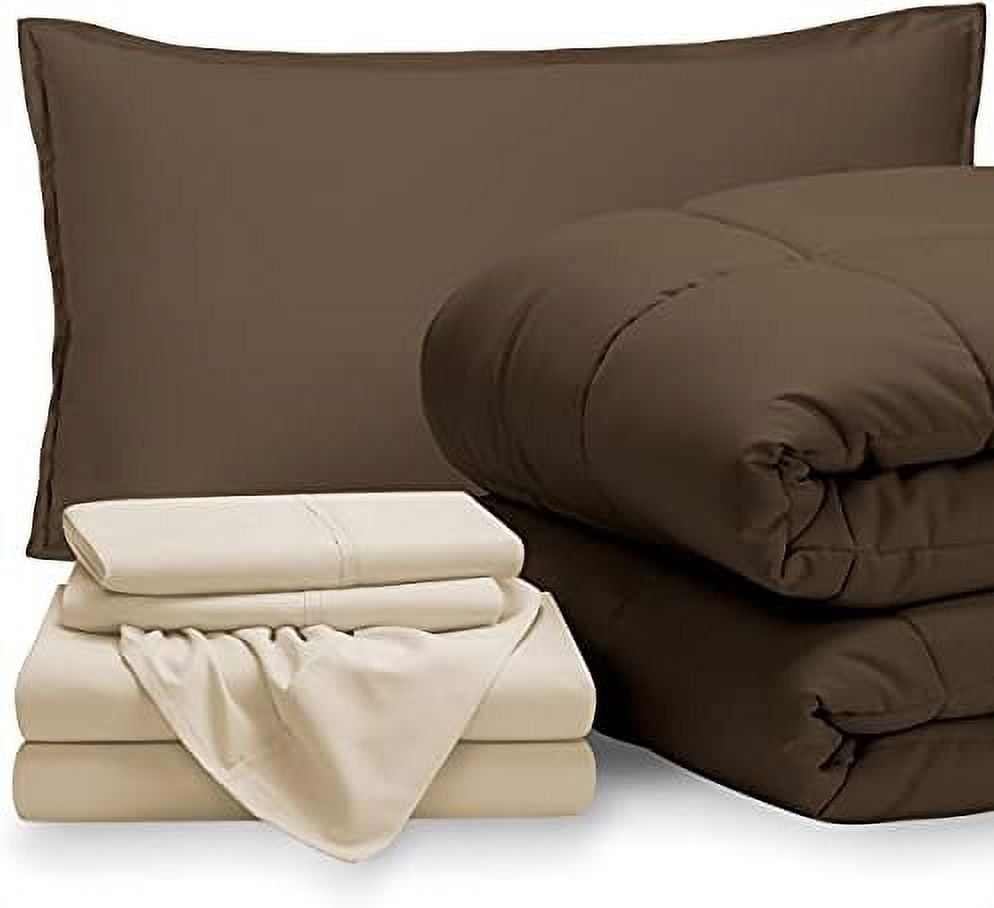 5 Piece Comforter & Sheet Set - XL - Goose Down Alternative - Ultra ...