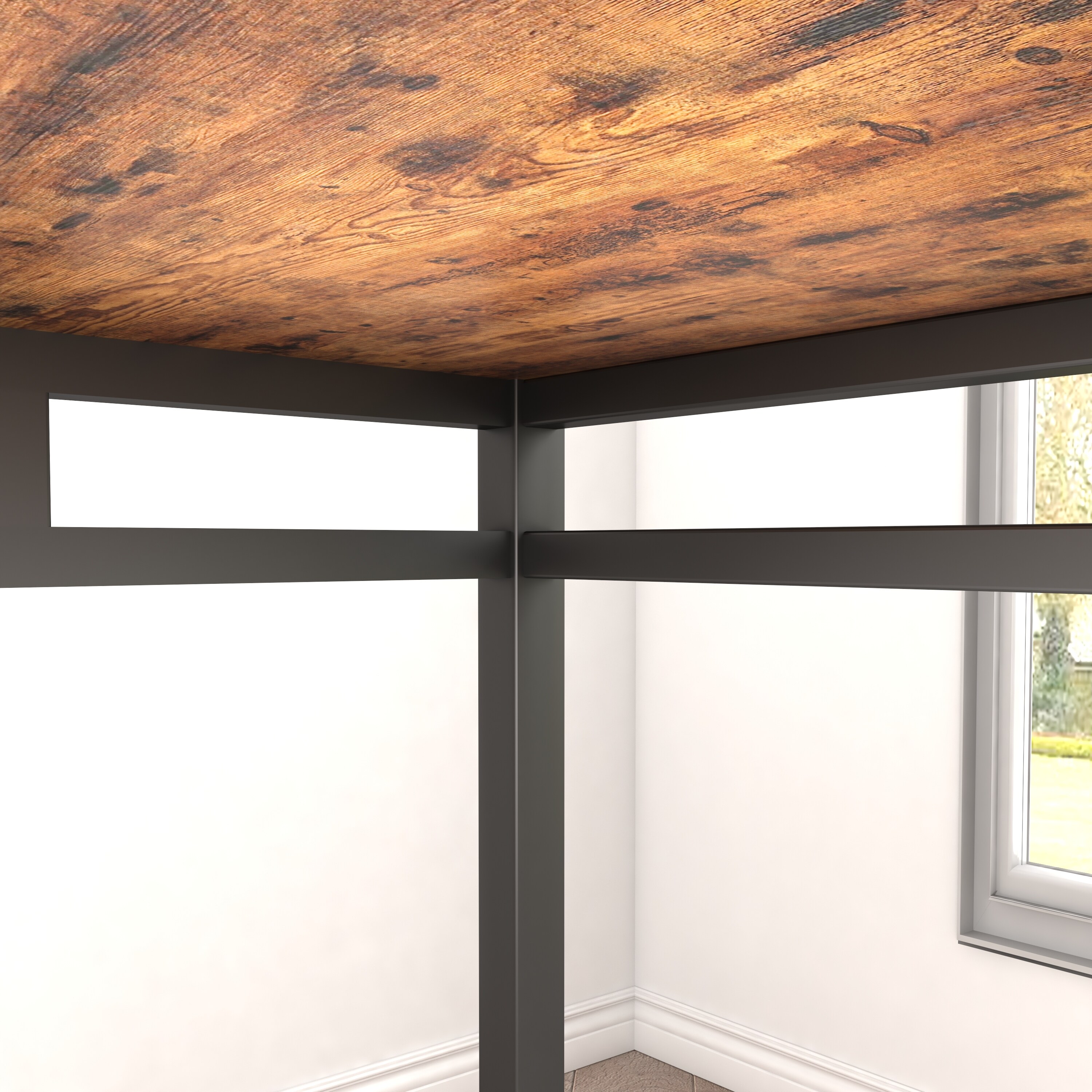 5-Piece Counter Height Bar Table Set Particle Board Dining Set with ...