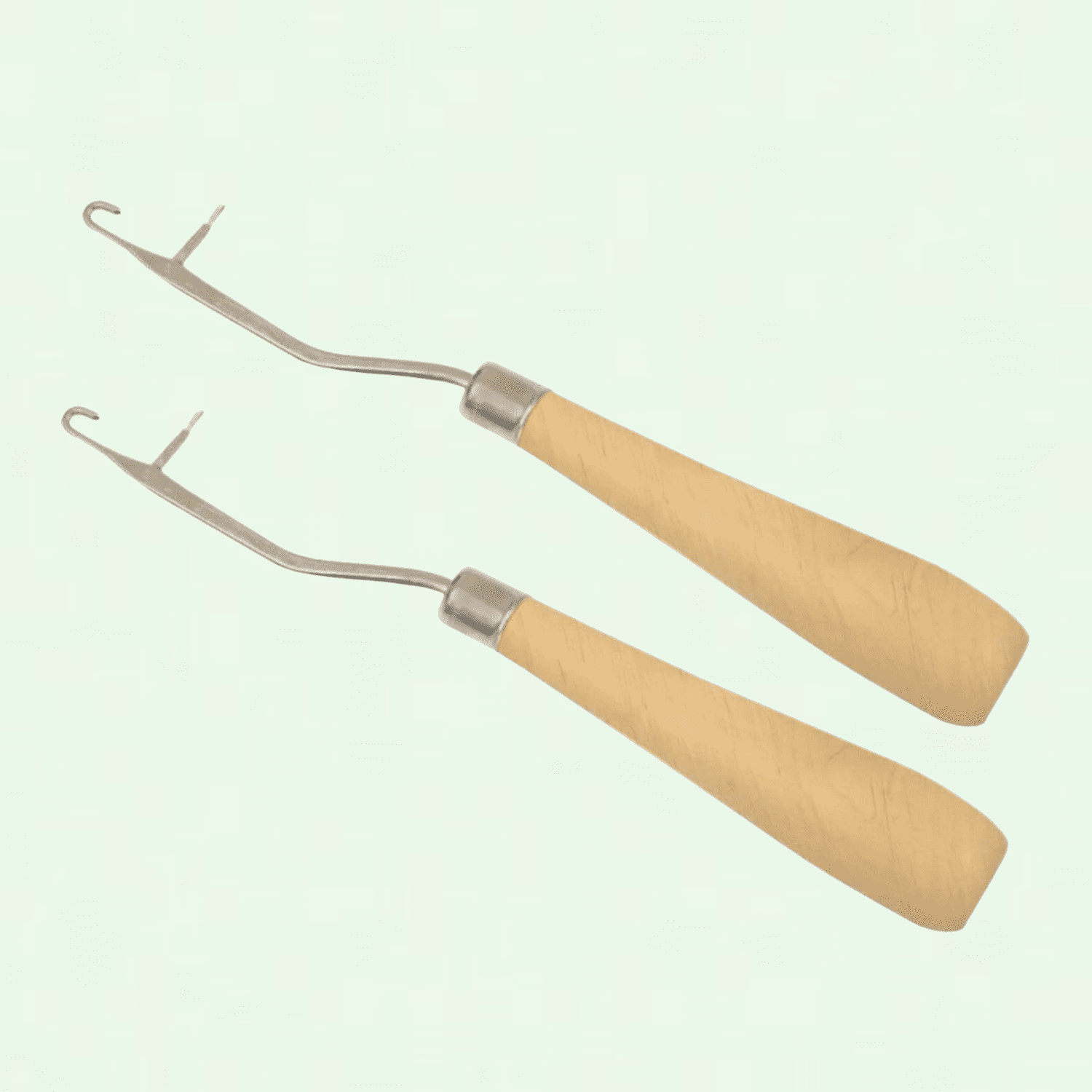 5-Piece Crochet Latch Hooks Set - 1 Wood Curved Latch Hook, 4 Plastic ...