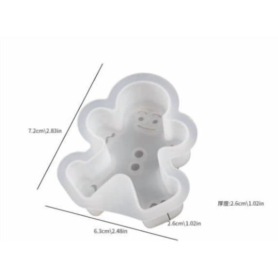 5-Piece DIY Epoxy Resin Christmas Ornaments Set - Silicone Molds for ...