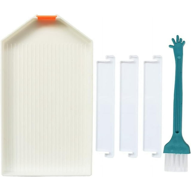 5 Piece Diamond Painting Tool Plastic Bead Sorting Tray Organizer ...