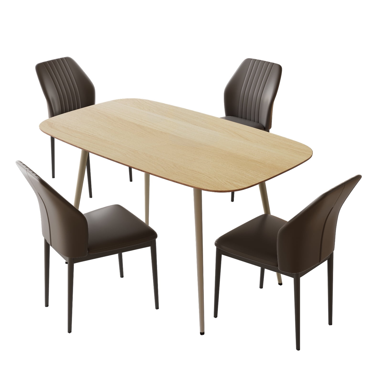 Walmart 7-Piece Indoor Kitchen Dining Set, Sintered Stone Table ...