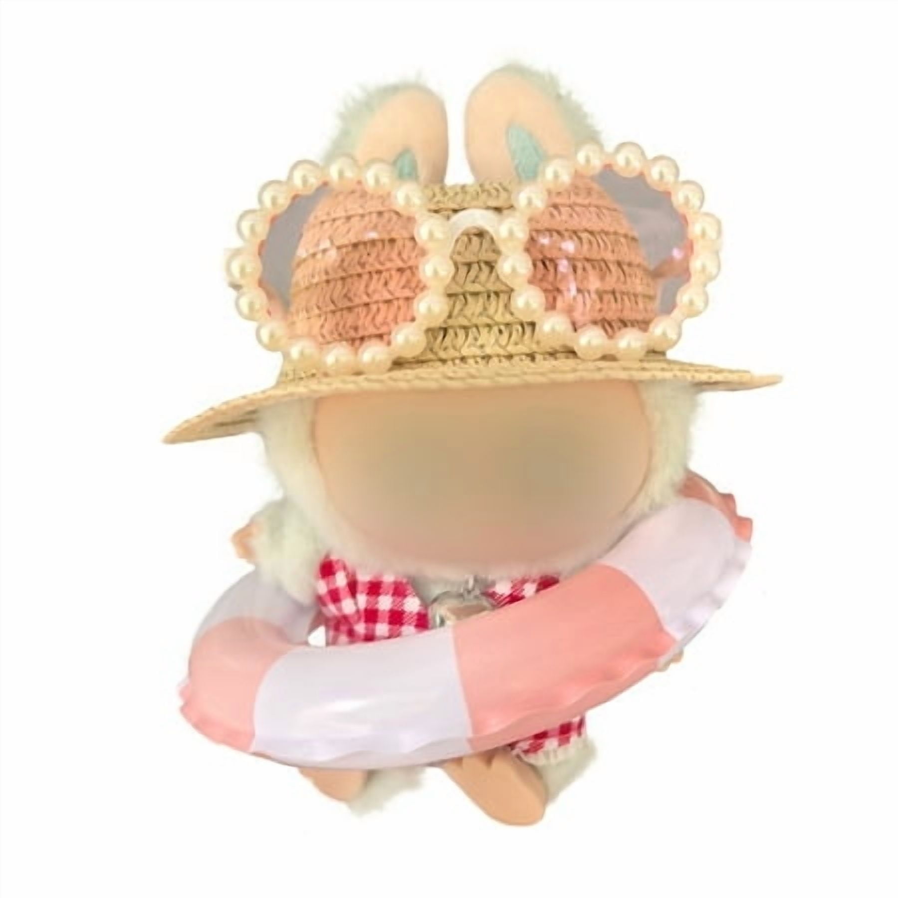 5-Piece Doll Clothes Swimsuit Set | Straw Hat, Pearl Sunglasses, Red ...