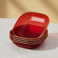 5-Piece Elegant Gold Frame Square Plate Set - Versatile Tableware for ...