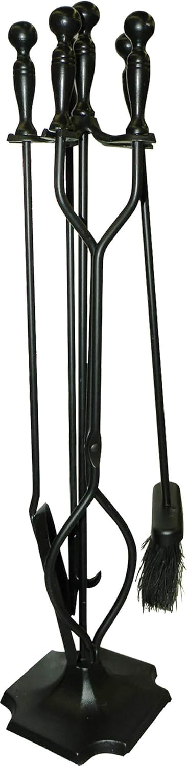 5-Piece Fireplace Toolset, Black，Fireplace Tools - Walmart.com