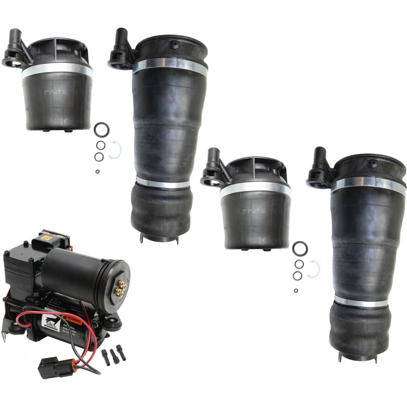 5 Piece For Air Suspension Kit Front & Rear For Air Springs W ...