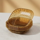 5-Piece Gold Frame Square Plate Set - Versatile Kitchen Tableware for ...
