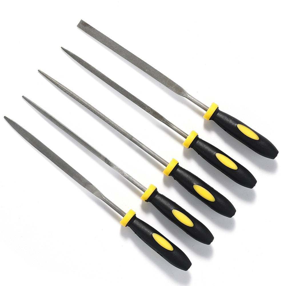 5 Piece Guitar Fingerboard Nut Saddle Slot File Set for Repair Luthier ...