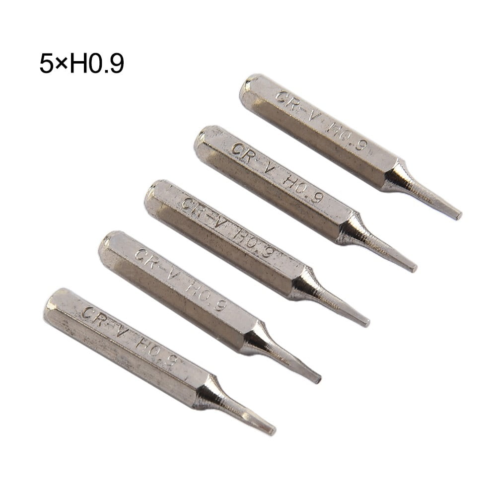 5-Piece H4x28mm Hex Screwdriver Bit Set for Power Tools and Electronics ...