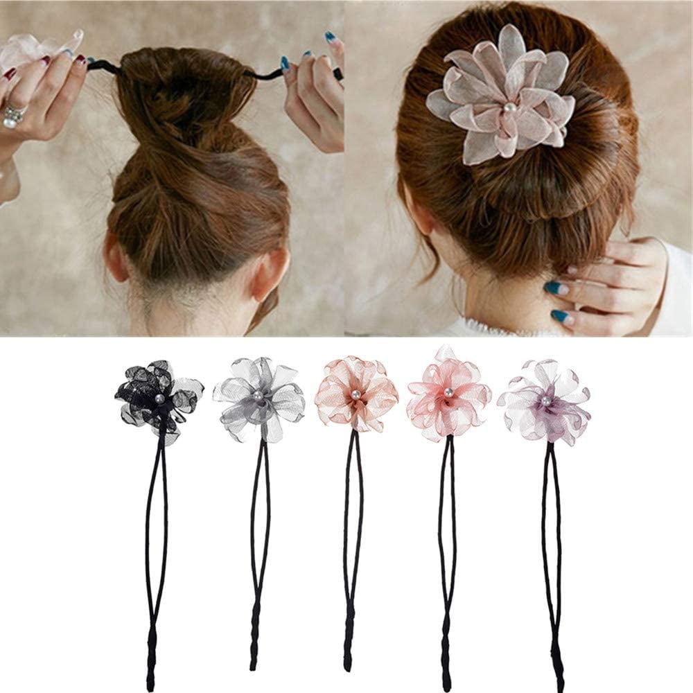 5-Piece Hair Bun Maker, Easy Fast Snap Roll Bun Tool, Original Bun Tool ...