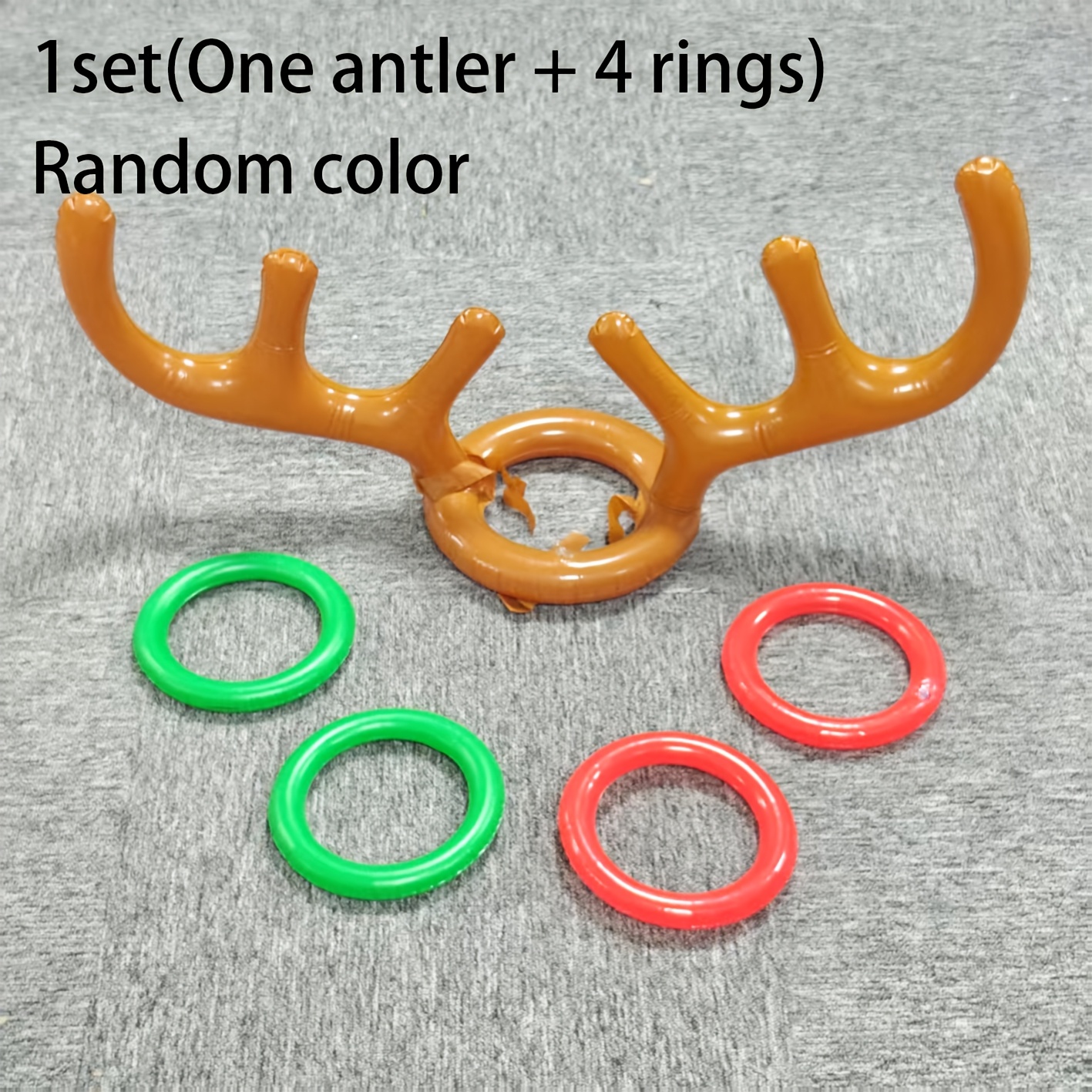5-Piece Inflatable Reindeer Antler Ring Toss Party Game Set - Perfect ...