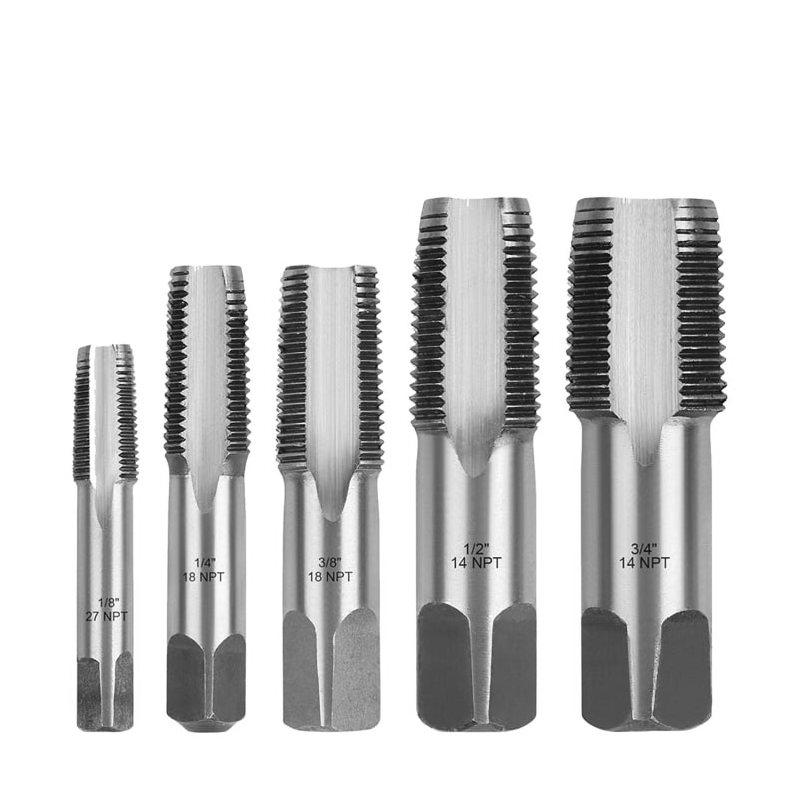 5 Piece NPT Thread Forming Taps, Pipe Taps Set - Walmart.com
