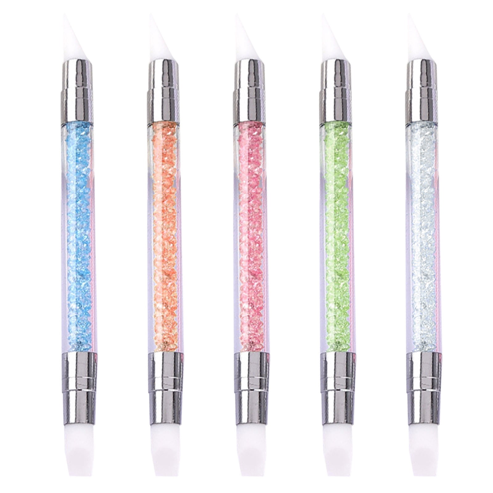 5 Piece Nail Sculpting Pen Set - Double Ended Brush Design Tool for ...