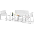 5-Piece Patio Furniture Set, Outdoor Conversation Set w/1 Loveseat, 2 ...