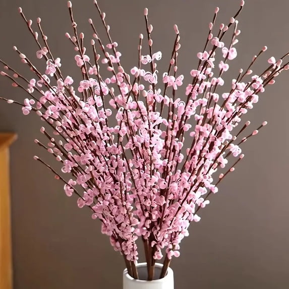 5-Piece Pink Jasmine & Cherry Blossom Artificial Flower Set for Home ...