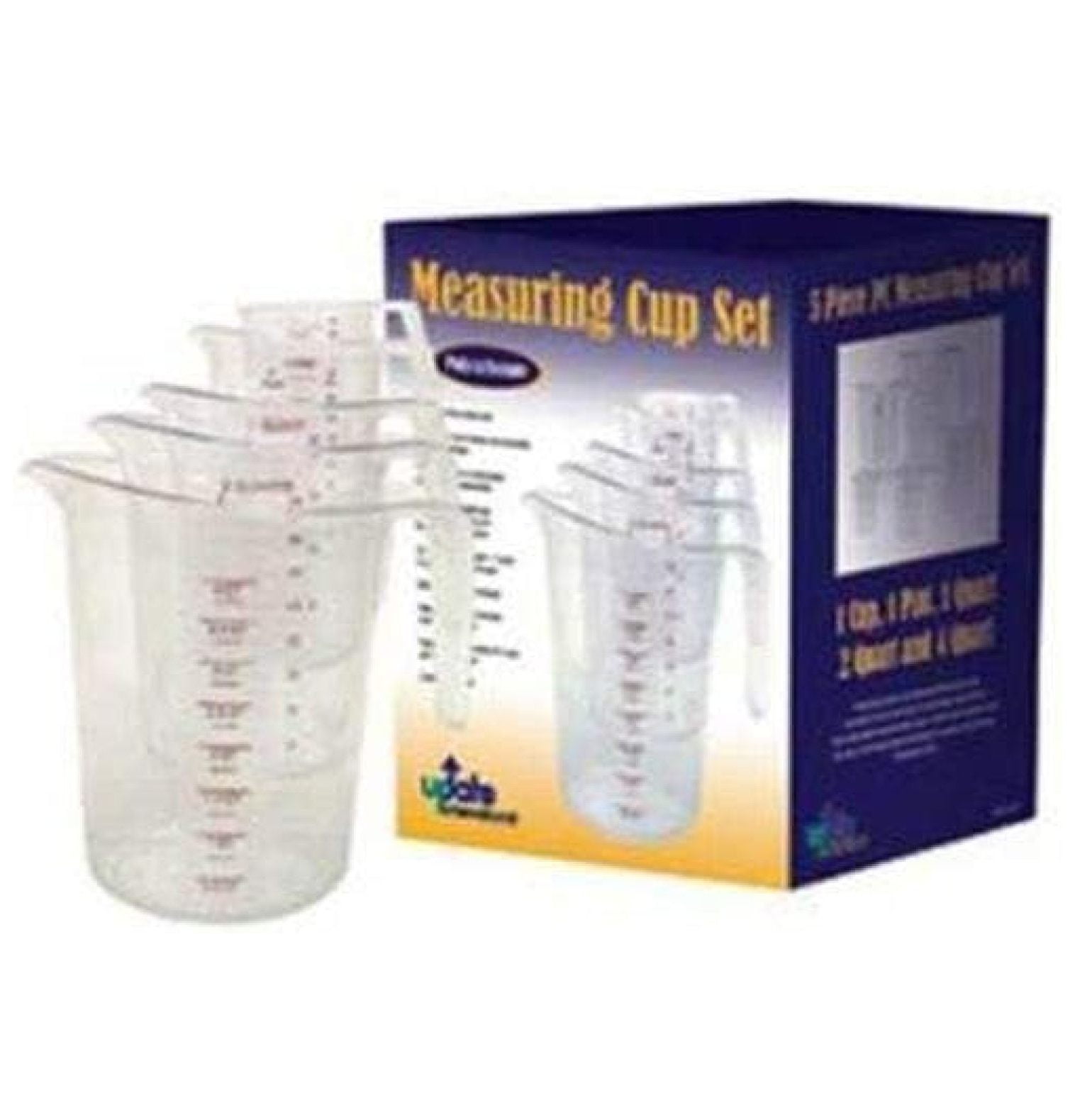 5-Piece Plastic Measuring Cup Set - Walmart.com