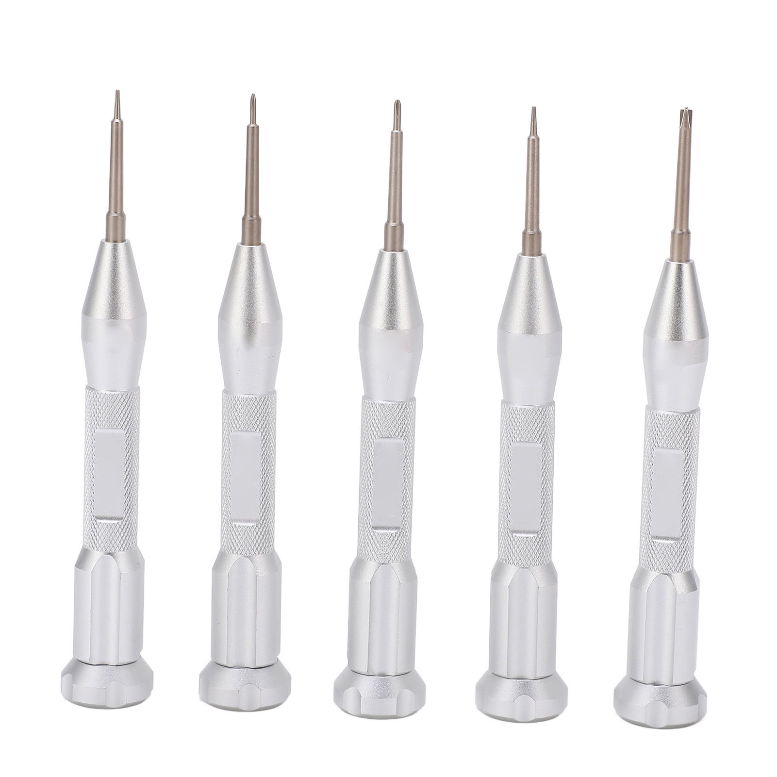 5-Piece Precision Screwdriver Set with Pointed Tips and Metal Handles for Electronics Repair ...