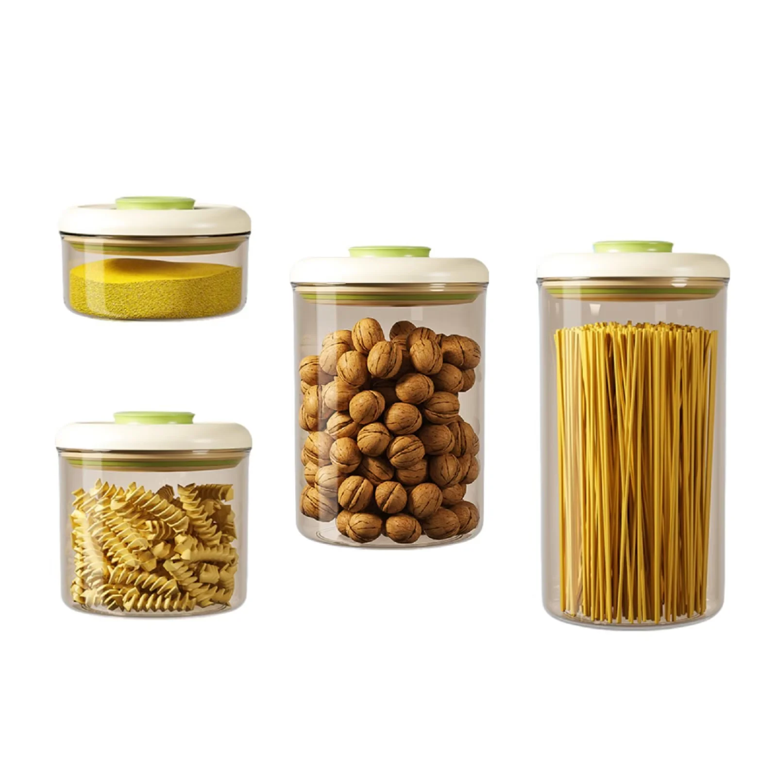 5-Piece Press-to-Close Airtight Food Storage Containers Set - Food ...