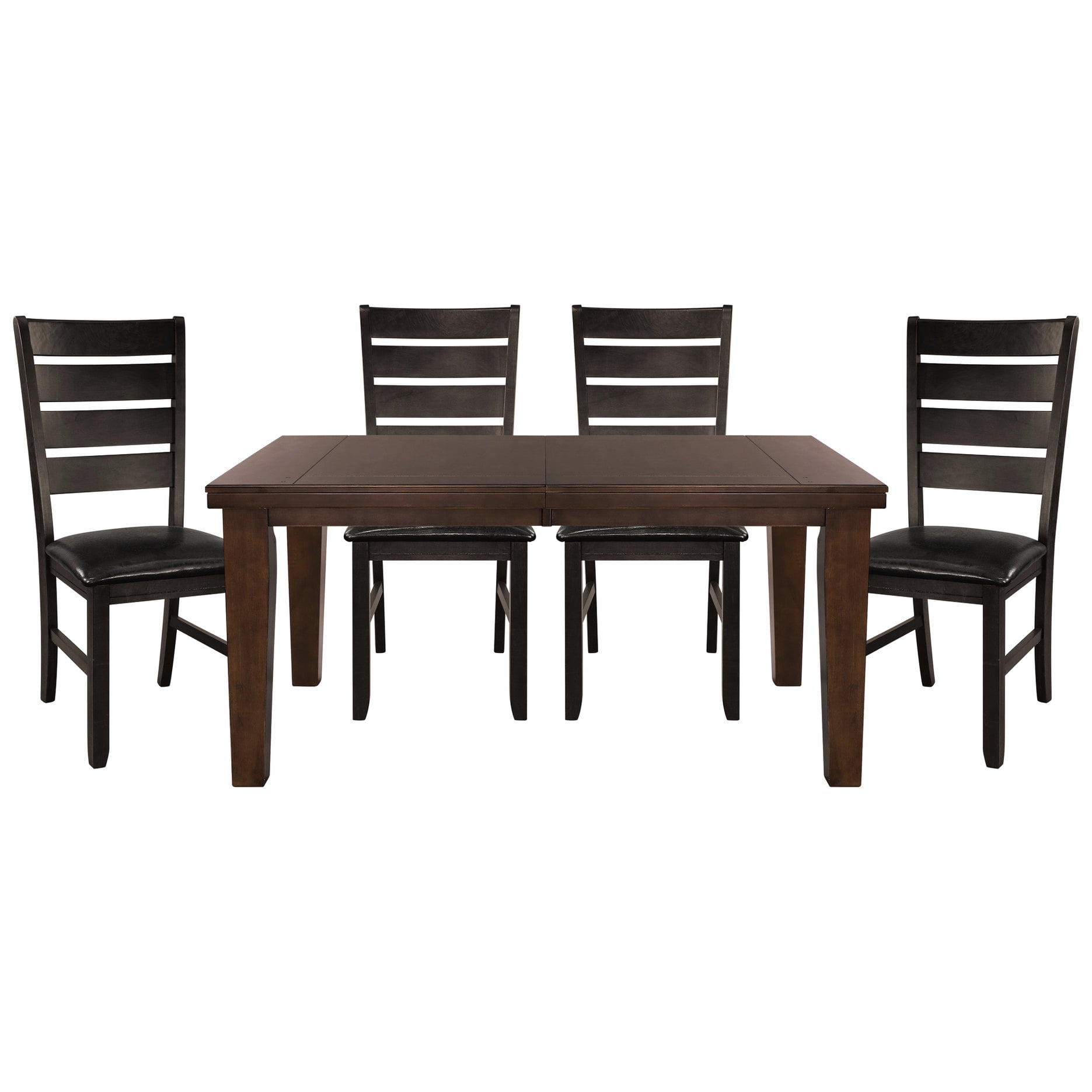 5-Piece Rectangular Dining Set | For Regular Dining | Wood and Veneer ...