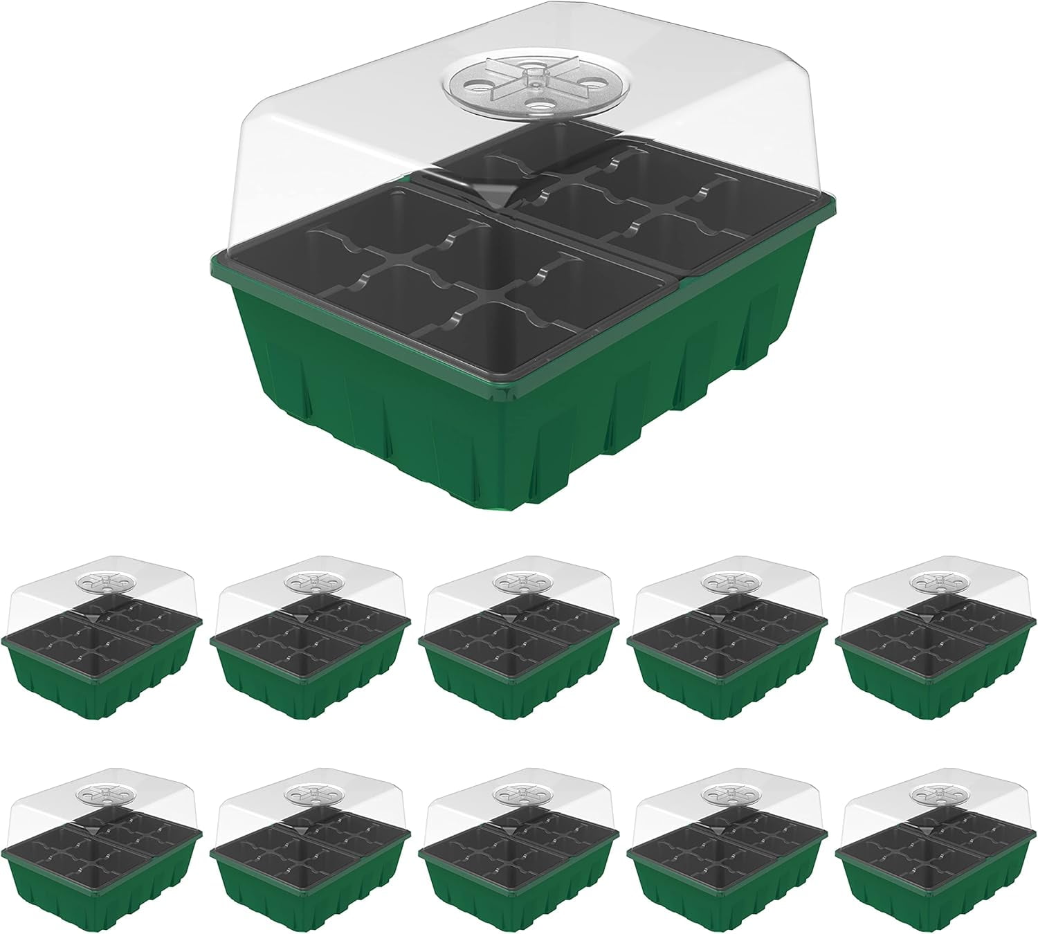 5-Piece Seed Starting Tray Kit, Durable Plant Germination Trays with ...