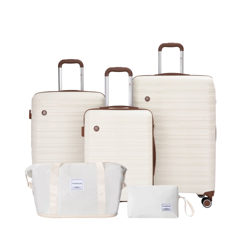 5-Piece Set (20"24"28 +a travel bag and a toiletry bag) ,PP Hardshell ...