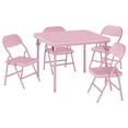5 Piece Set Folding Table and Chairs Set, Boys and Girls Activity Table ...