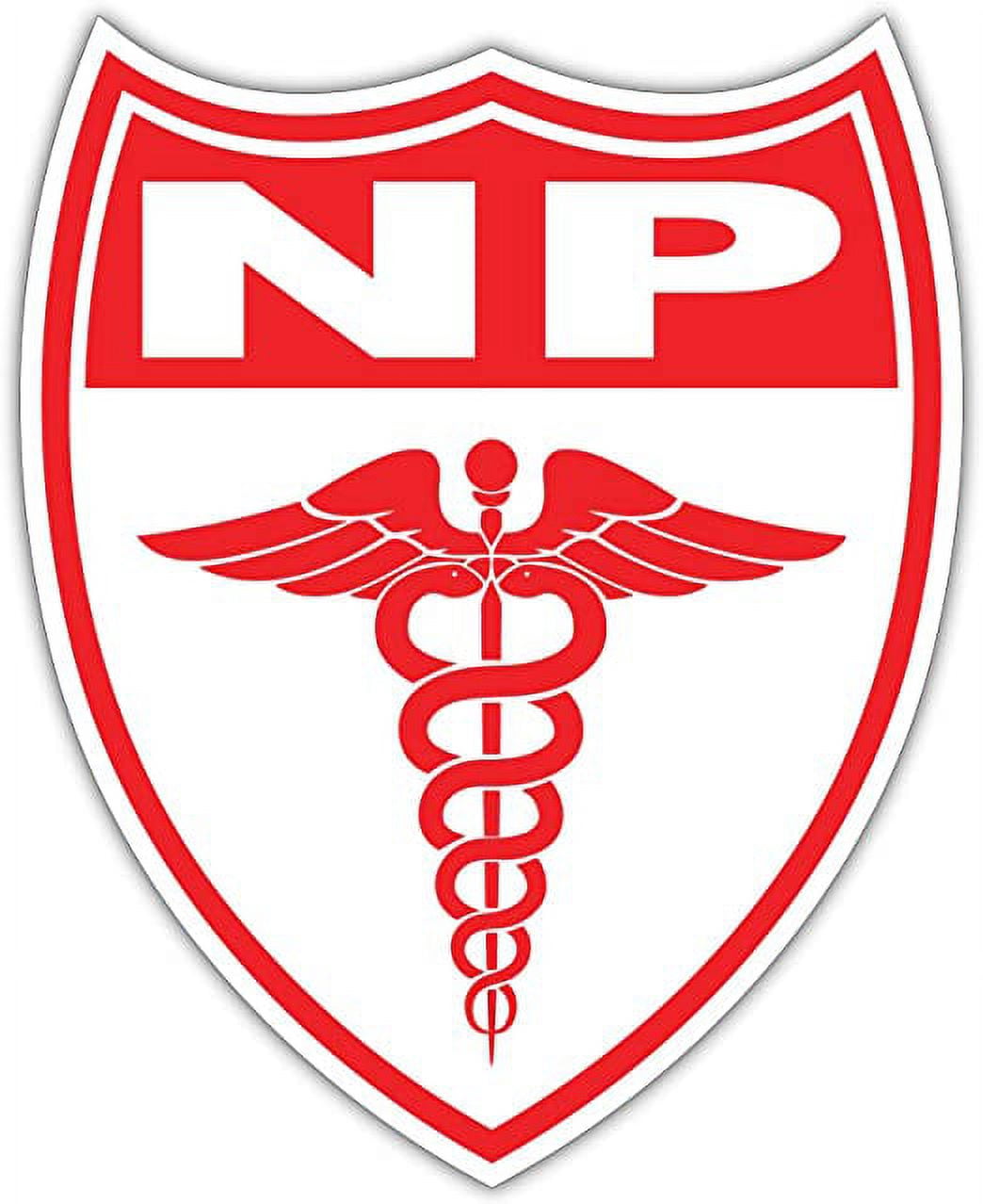 5 Piece Set |NP Shield RN BSN LPN Red Caduceus Nurse Gift Idea Sticker ...