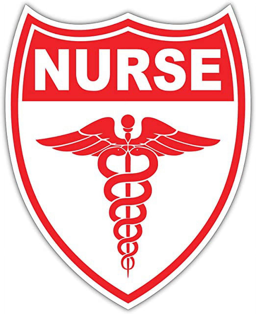 5 Piece Set |Nurse Shield LPN NP RN BSN Red Caduceus Gift Idea Sticker ...