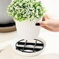 5-Piece Set Plastic Flower Pot Bottom Raised Stand with Ventilation ...