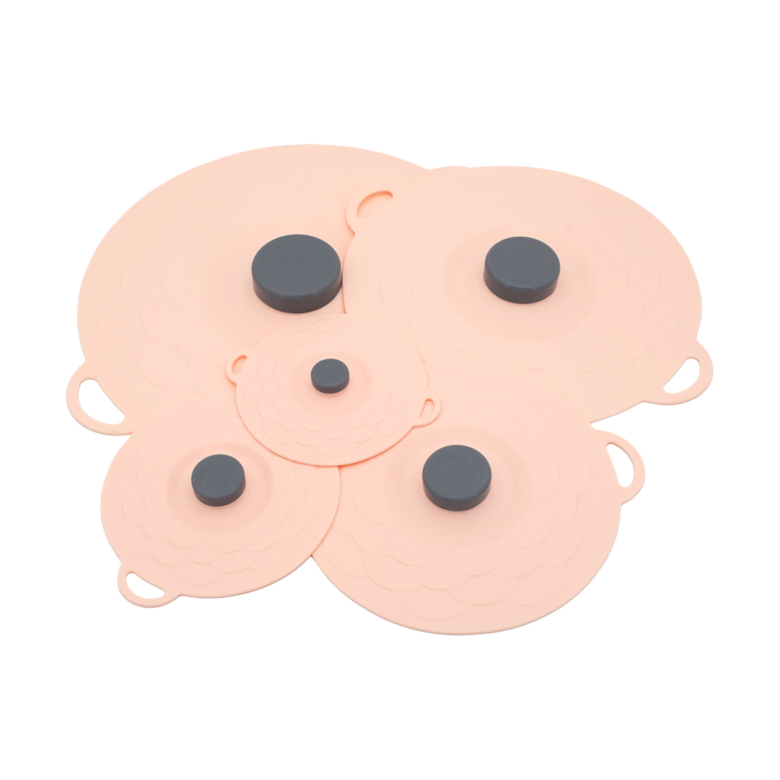 5-Piece Silicone Pot Lid Set – Universal Stretchable Food Covers with ...