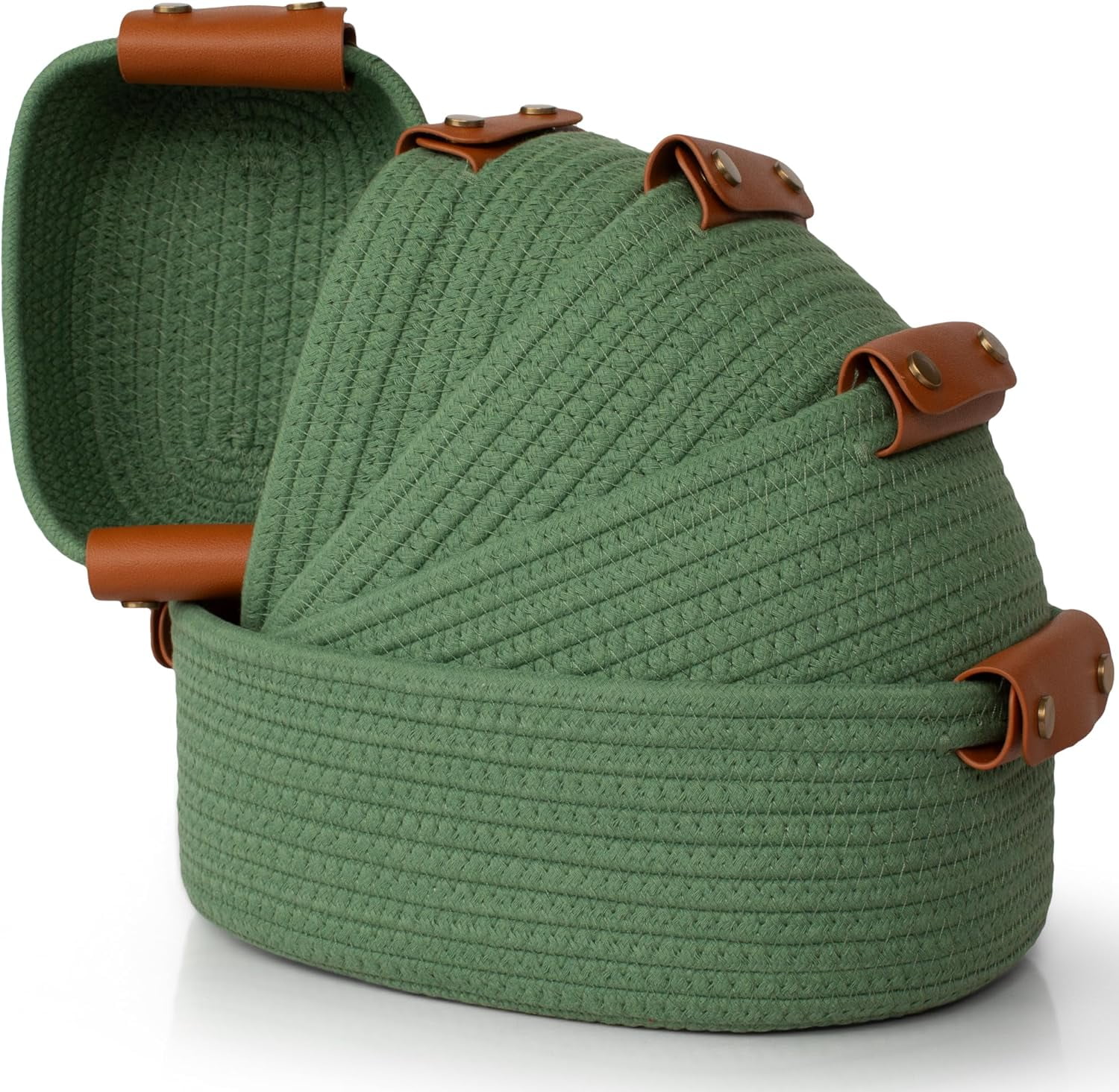 5-Piece Storage Basket Set, Sturdy Cotton Rope Baskets for Shelves ...