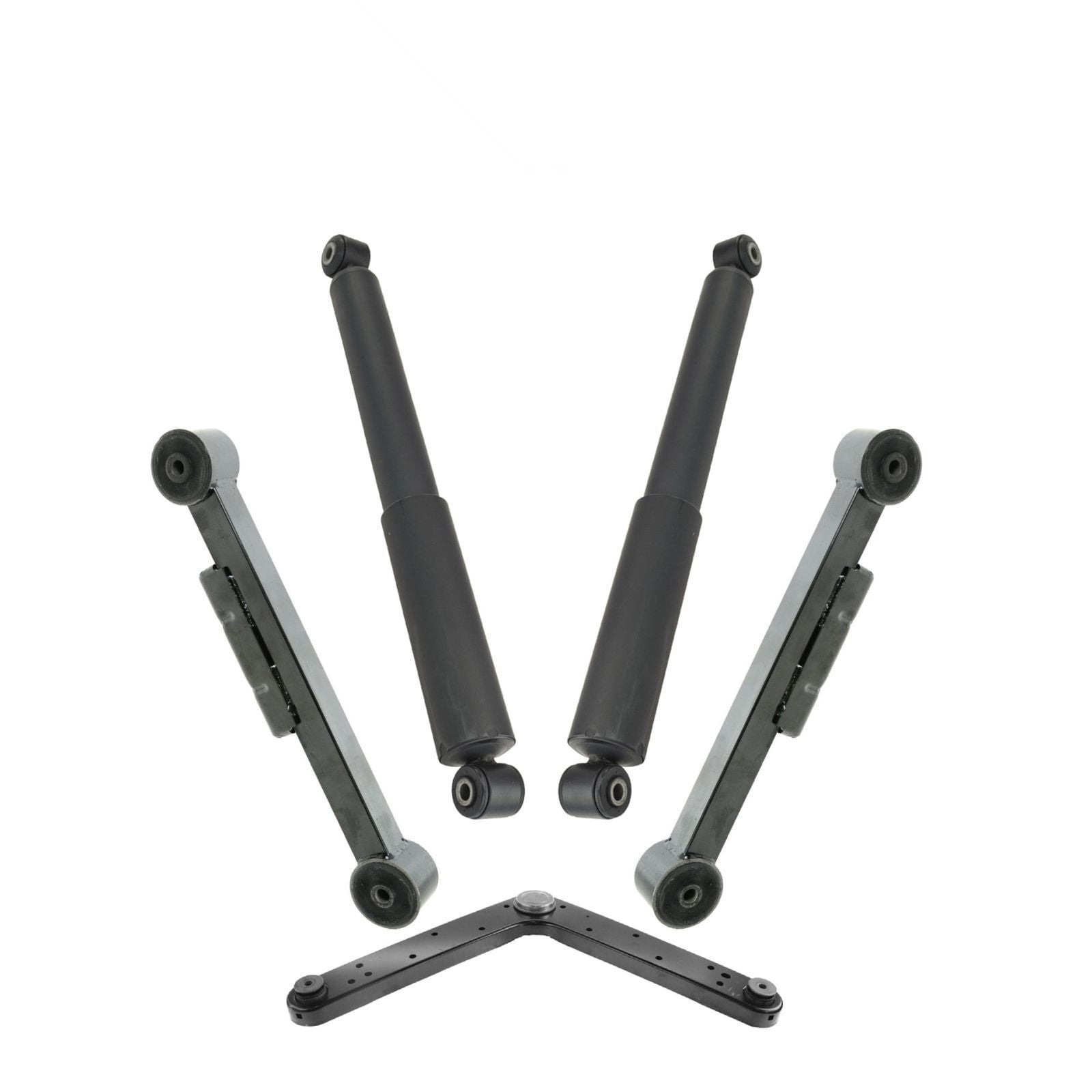 5 Piece Suspension Kit Rear Upper & Lower Control Arms Shock Absorbers ...