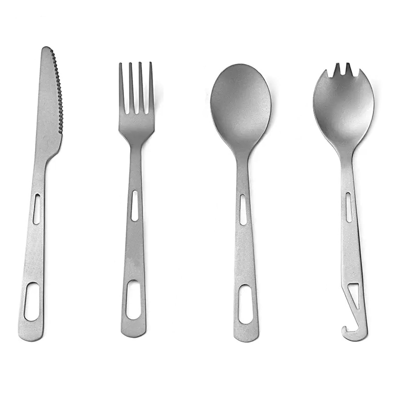 Ti-Vision 5-Piece Titanium Flatware Set with Titanium Handles - Walmart.com