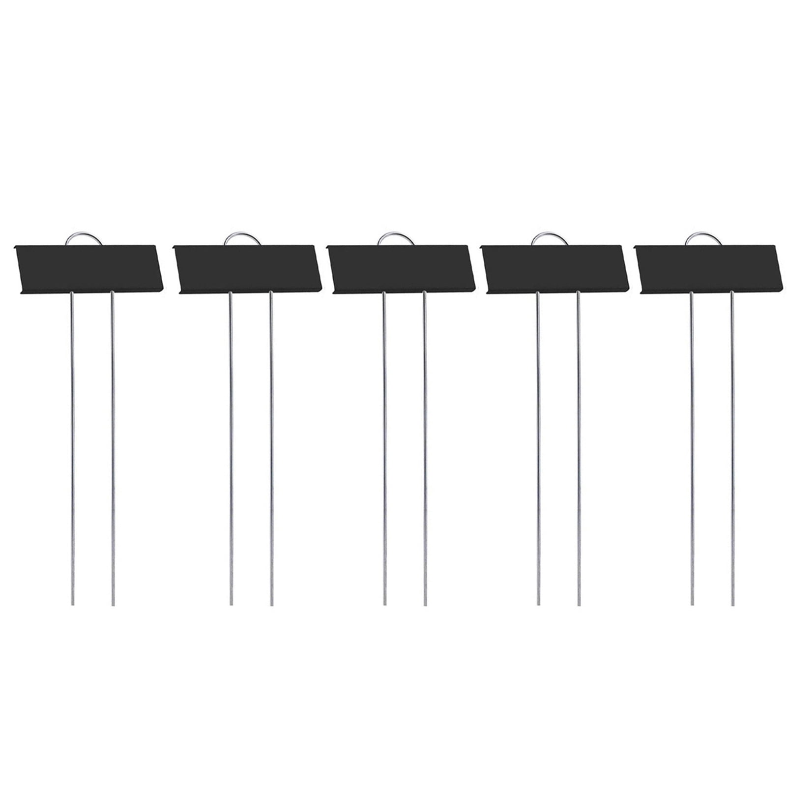 5-Piece Weather-Resistant Plant Markers Long T-Shaped Iron Stakes for ...