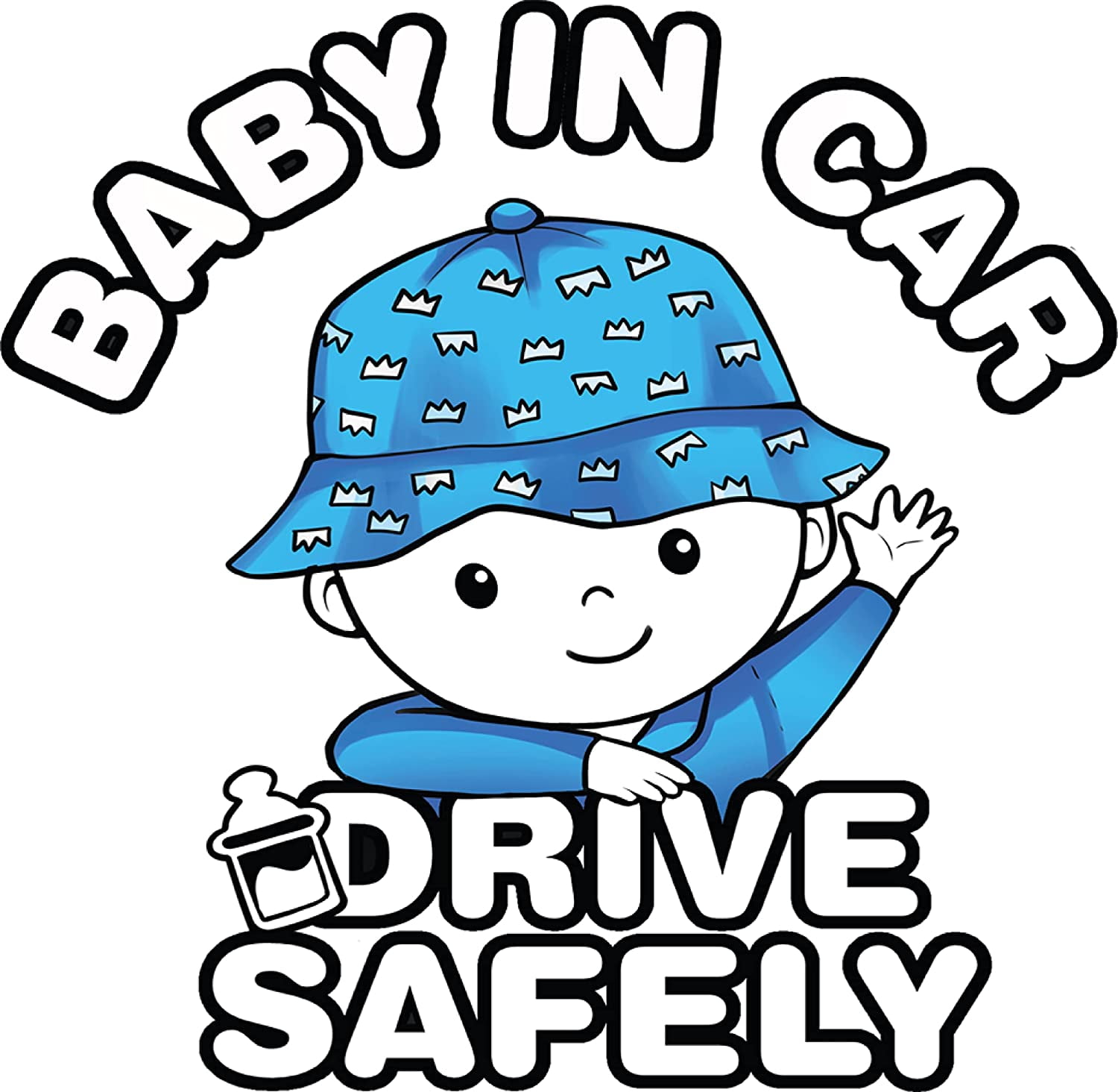 Canel Baby on Board Sticker and Safety Automobile Warning Signs, 5 ...