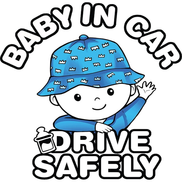 Canel Baby on Board Sticker and Safety Automobile Warning Signs, 5 ...