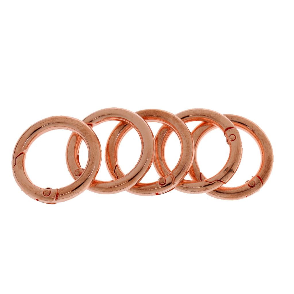 5 Pieces 28mm of Zinc Alloy, Round Carabiner Snap Lock, Key Buckle ...