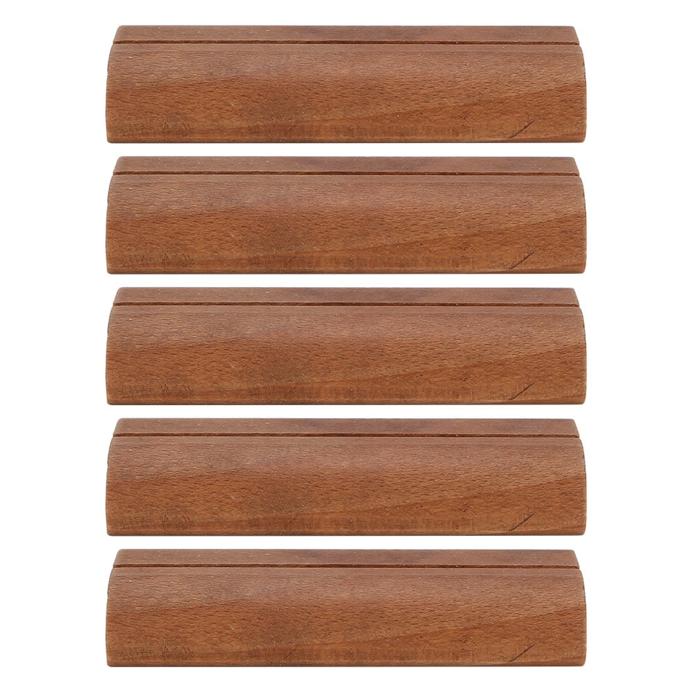 5 Pieces 3.9X0.8X1.2 Inch Wooden Business Card Holder Lightweight And ...
