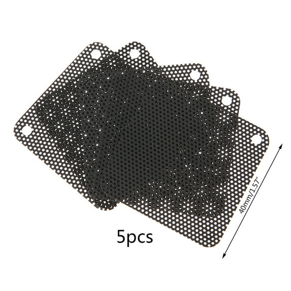 5 Pieces 40mmx40mm Computer Chassis Fan Dust Filter Mesh PVC Computer ...
